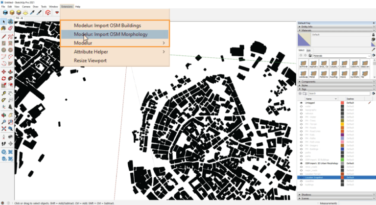 4 Quick and Easy Ways to Import OpenStreetMap data in SketchUp